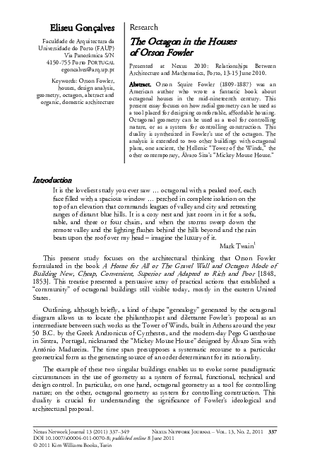 (PDF) The Octagon in the Houses of Orson Fowler