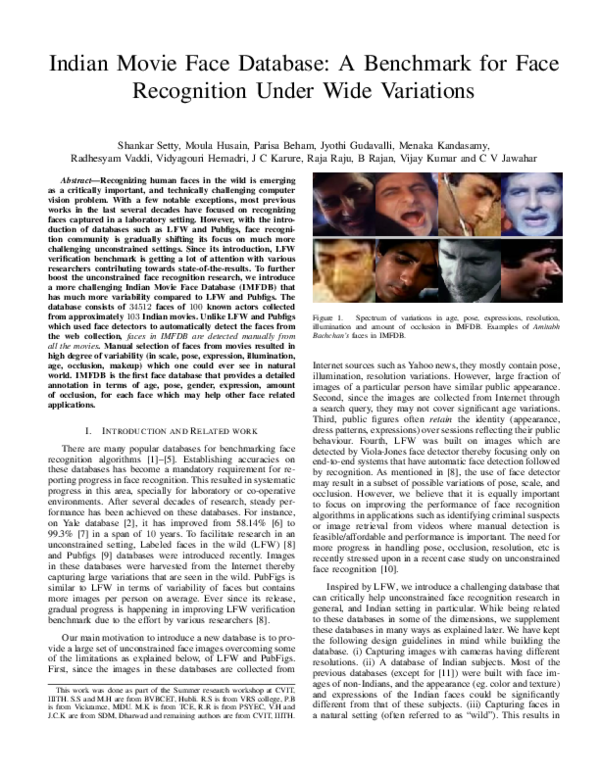 (PDF) Indian Movie Face Database: A benchmark for face recognition ...