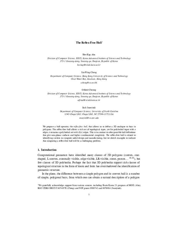 (PDF) The reflex-free hull