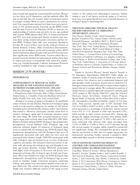 (PDF) Use of Exposure Crossover Design to Control for Unmeasured ...