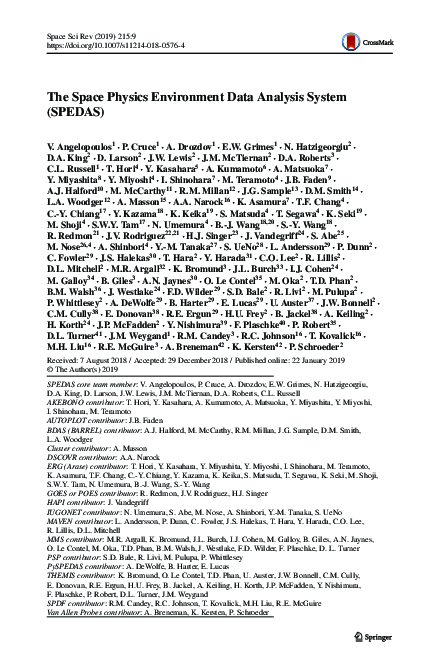(PDF) The Space Physics Environment Data Analysis System (SPEDAS) | R. Candey - Academia.edu