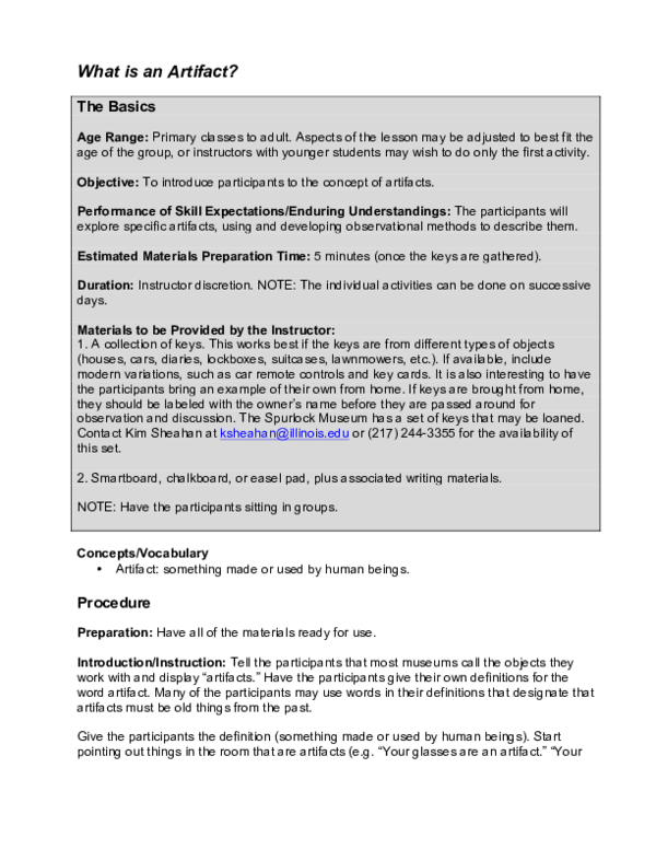 (PDF) What is an Artifact? | Robert Crease - Academia.edu