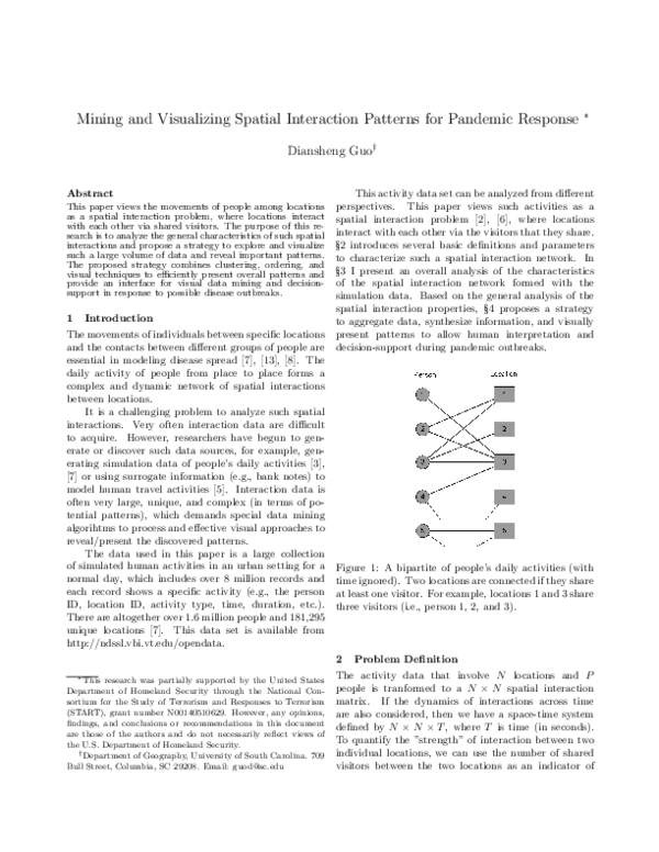 Pdf Mining And Visualizing Spatial Interaction Patterns For Pandemic