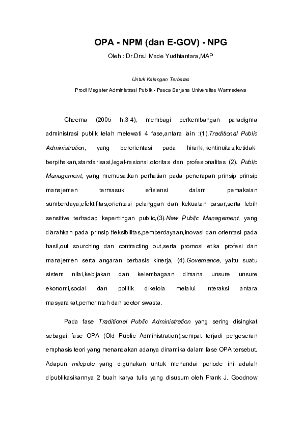 (PDF) OPA NPM dan e Gov NPS NPG