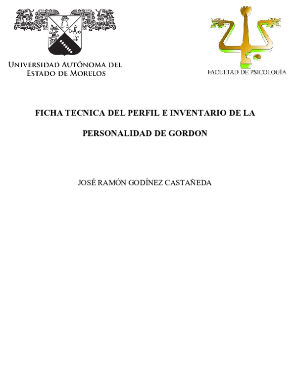 (DOC) FICHA TÉCNICA DEL PERFIL E INVENTARIO DE LA PERSONALIDAD DE GORDON