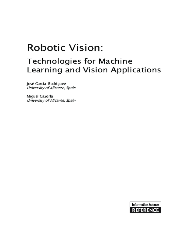 (PDF) Robotic Vision
