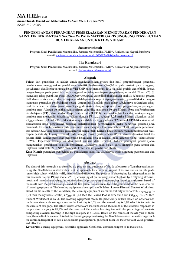 (PDF) PENGEMBANGAN LEMBAR KERJA PESERTA DIDIK (LKPD) BERBASIS INKUIRI TERBIMBING PADA MATERI ...