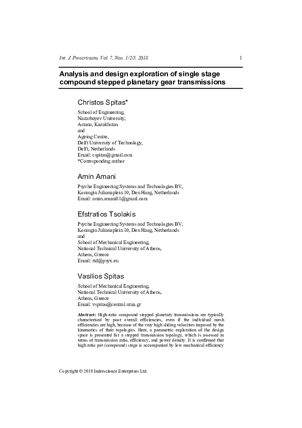 (PDF) Analysis and design exploration of single stage compound stepped ...
