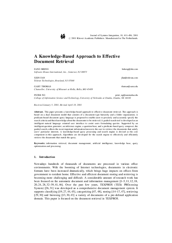 (PDF) A Knowledge-Based Approach to Effective Document Retrieval