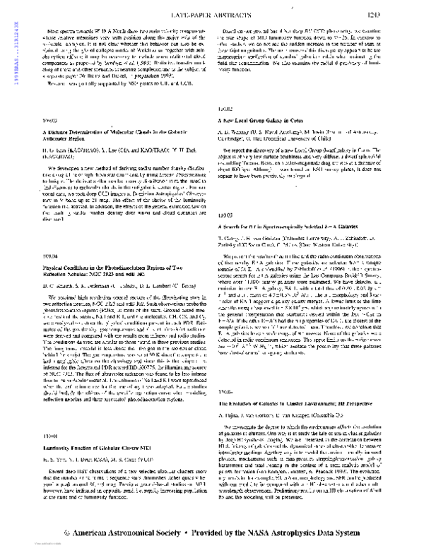 (PDF) Physical Conditions in the Photodissociation Regions of Two ...