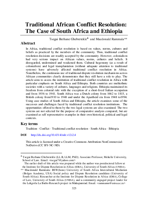 PDF Traditional African Conflict Resolution The Case Of South Africa pdf-traditional-african-conflict-resolution-the-case-of-south-africa
