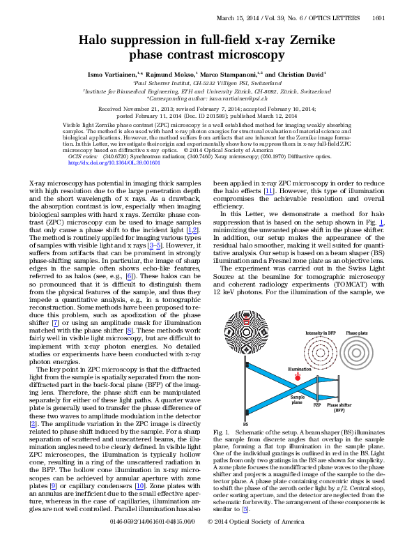 (PDF) Halo suppression in full-field x-ray Zernike phase contrast ...