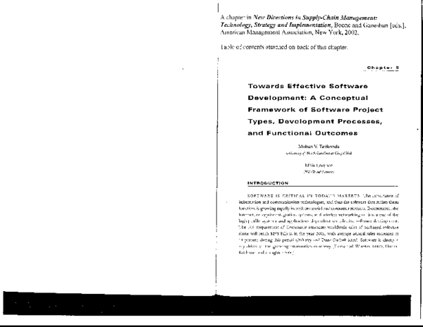 (PDF) Towards Effective Software Development: A Conceptual Framework of Software Project Types ...
