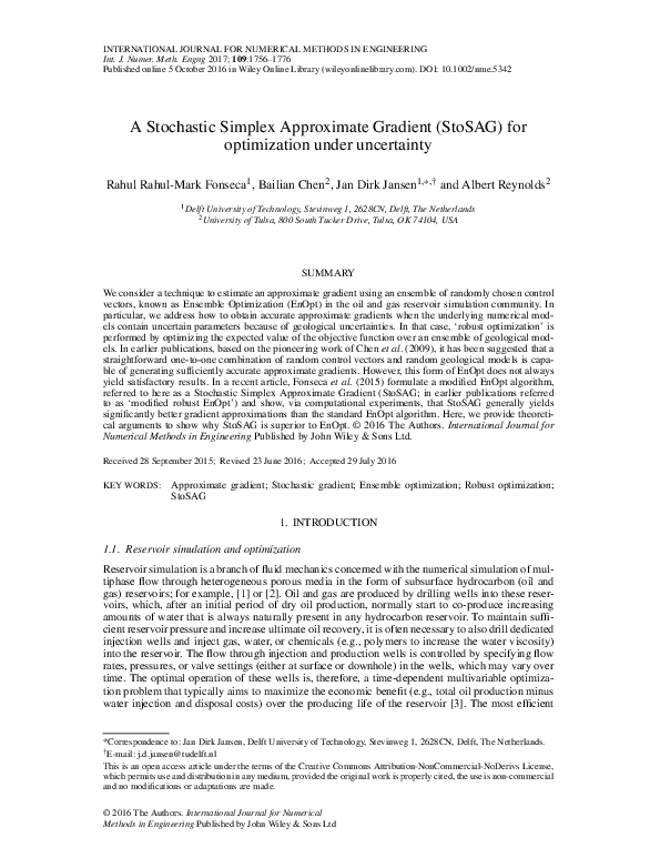 (PDF) A Stochastic Simplex Approximate Gradient (StoSAG) for ...