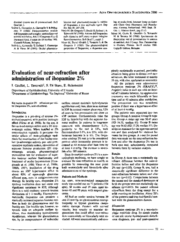 (PDF) Evaluation of near-refraction after administration of ibopamine 2%