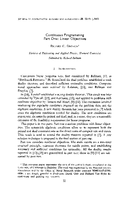 Pdf New Duality Theorems In Linear Programming