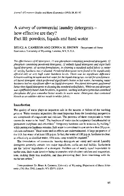 (PDF) A survey of commercial laundry detergents - how effective are ...