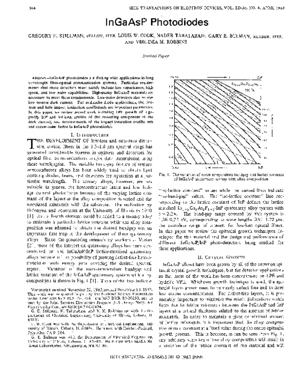 (PDF) InGaAsP photodiodes