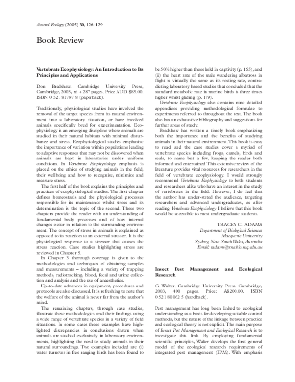 (PDF) Insect Pest Management and Ecological Research