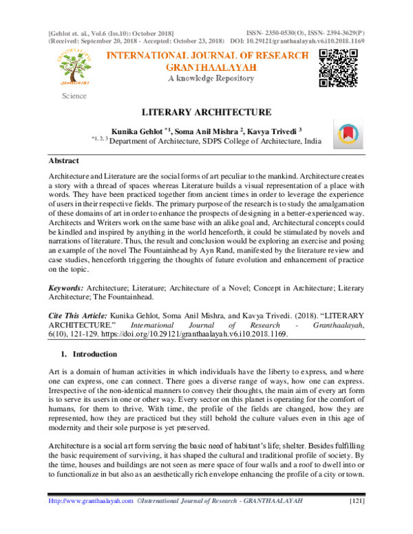 (PDF) Literary Architecture