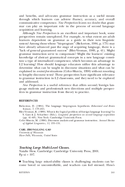 (PDF) Teaching Large Multi‐Level Classes