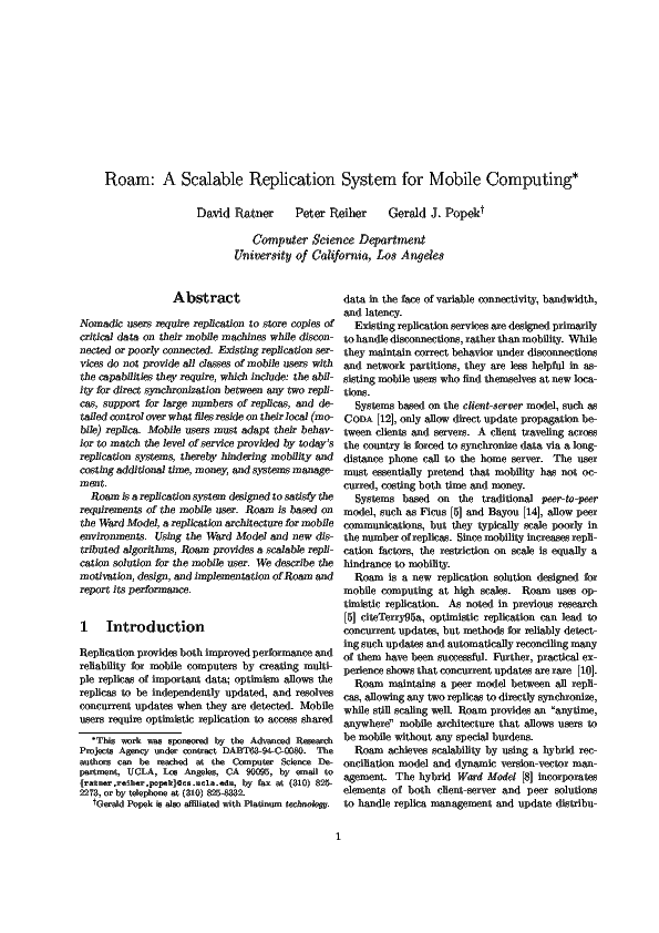 (PDF) roam.ps | Peter Reiher - Academia.edu