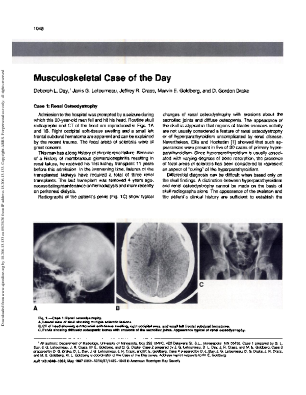 (PDF) Musculoskeletal case of the day