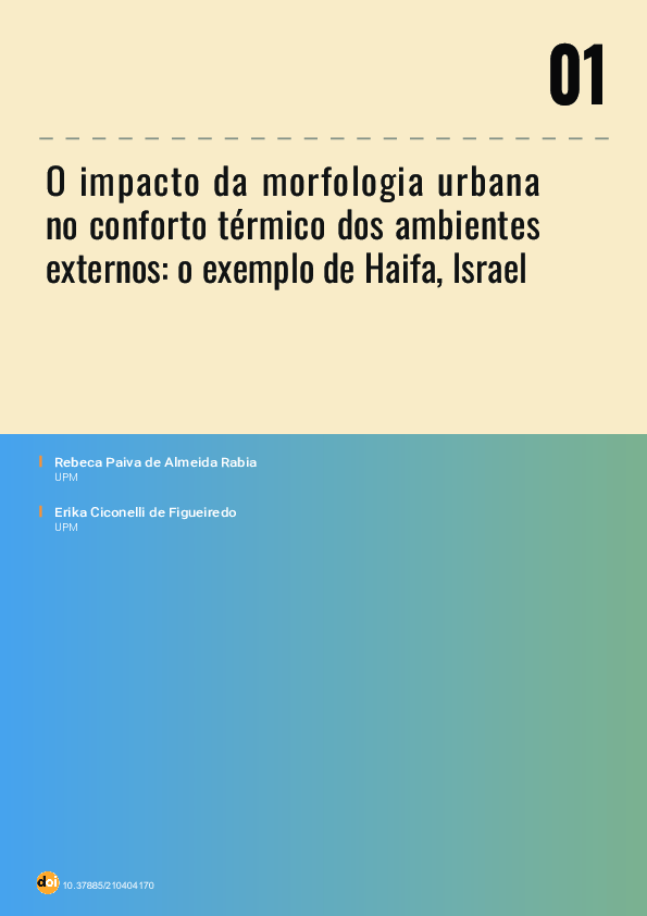 (PDF) O Impacto Da Morfologia Urbana No Conforto Térmico Dos Ambientes ...