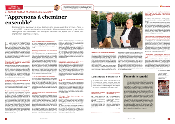 (PDF) “Apprenons à cheminer ensemble”