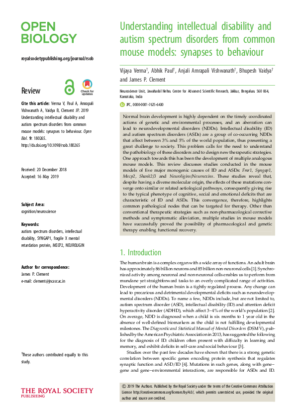 (PDF) Understanding intellectual disability and autism spectrum ...