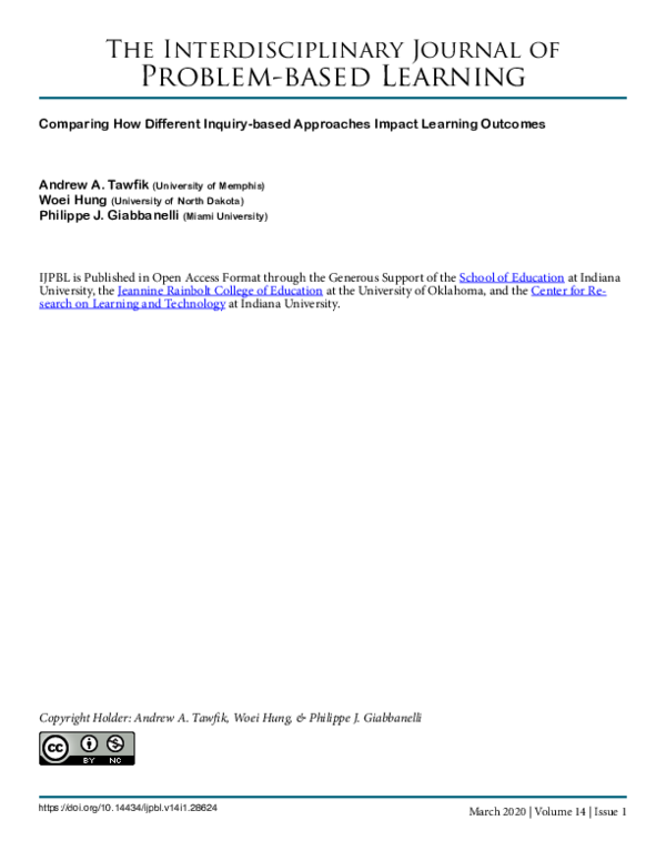 (PDF) Comparing How Different Inquiry-based Approaches Impact Learning ...