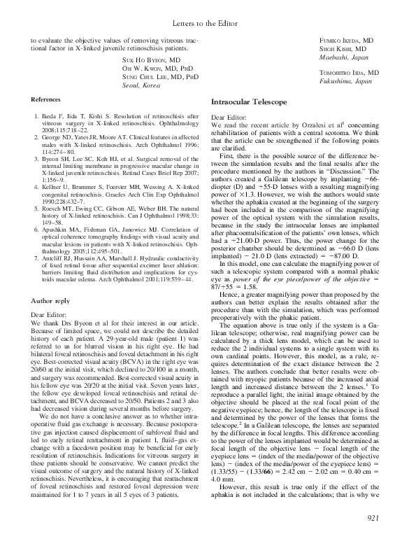 (PDF) Intraocular Telescope