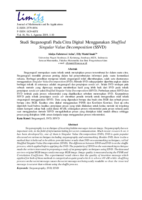 (PDF) Studi Steganografi Pada Citra Digital Menggunakan Shuffled ...