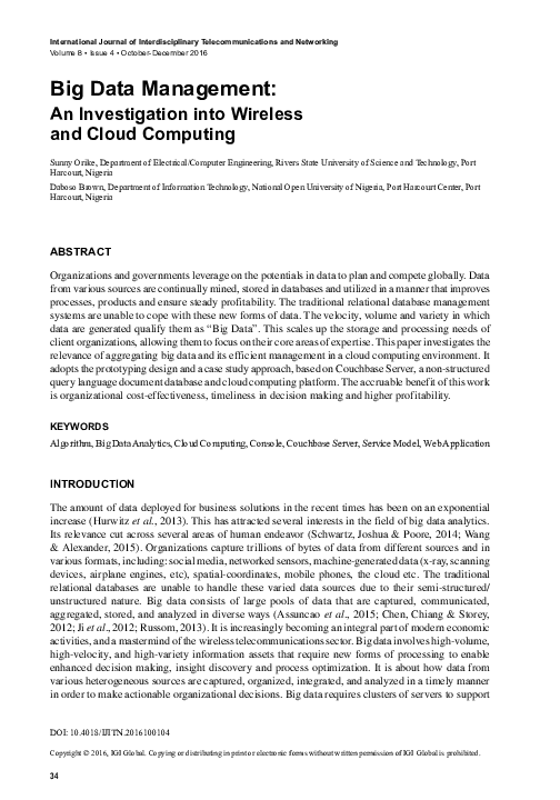 (PDF) Big Data Management