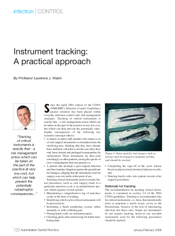 (PDF) Instrument tracking: A practical approach