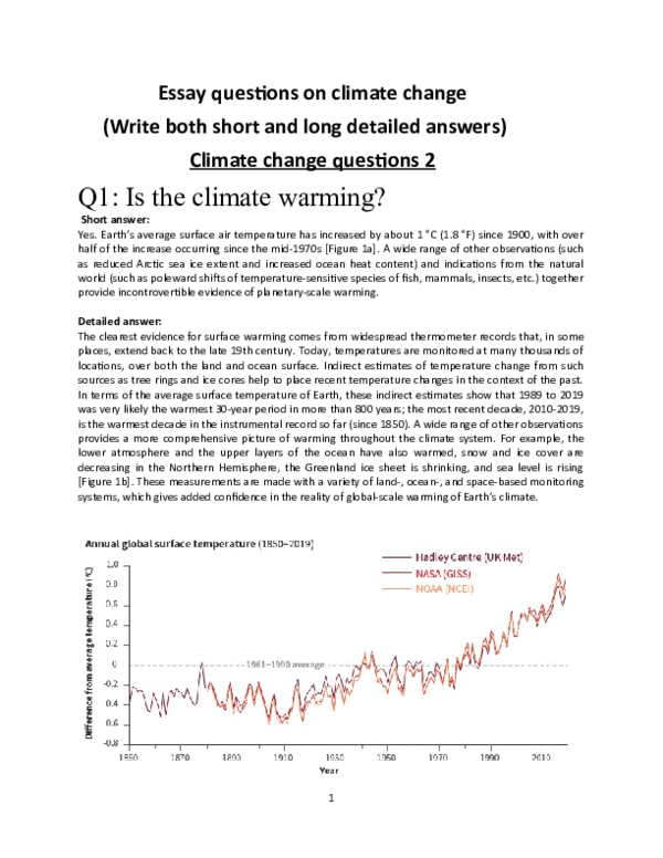 (DOC) Climate change questions 2