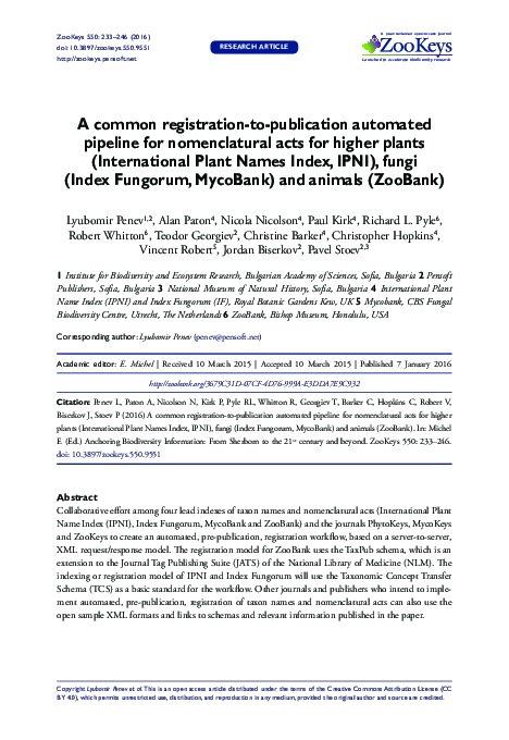 (PDF) A common registration-to-publication automated pipeline for ...