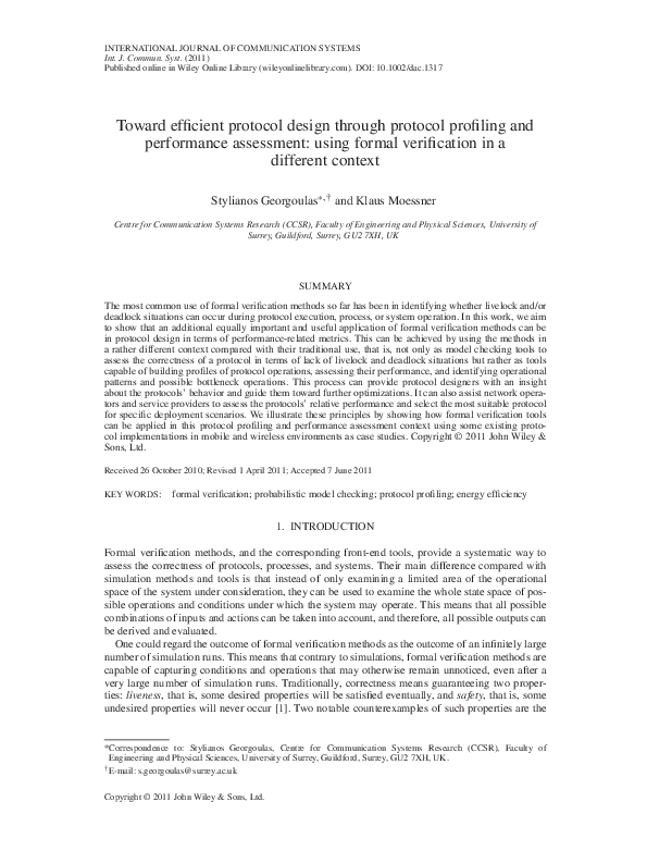 (PDF) Toward efficient protocol design through protocol profiling and performance assessment ...