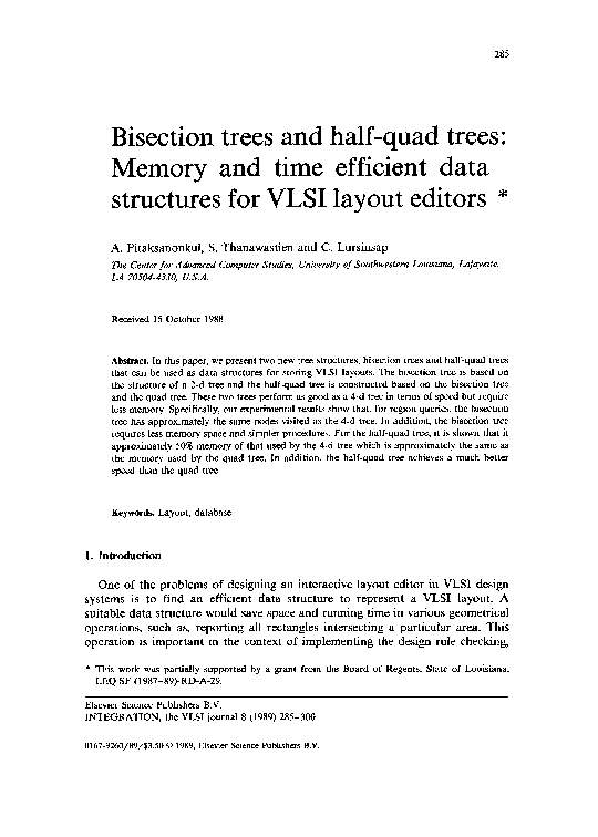 (PDF) Bisection trees and half-quad trees: Memory and time efficient ...