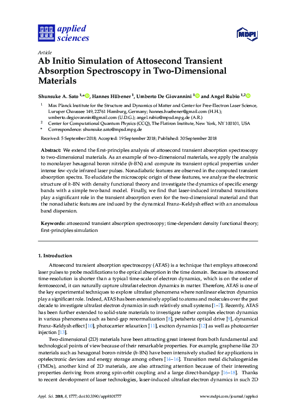 (PDF) Ab Initio Simulation of Attosecond Transient Absorption ...