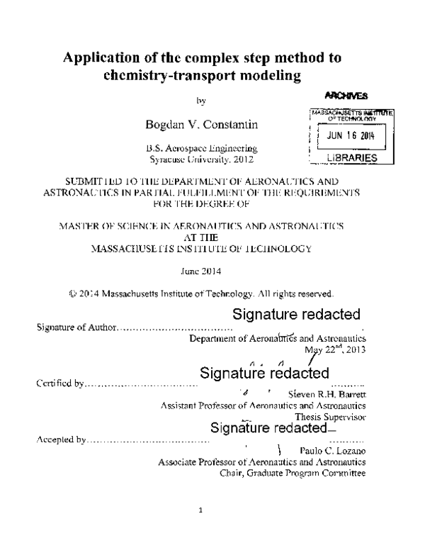 (PDF) Application of the complex step method to chemistry-transport ...