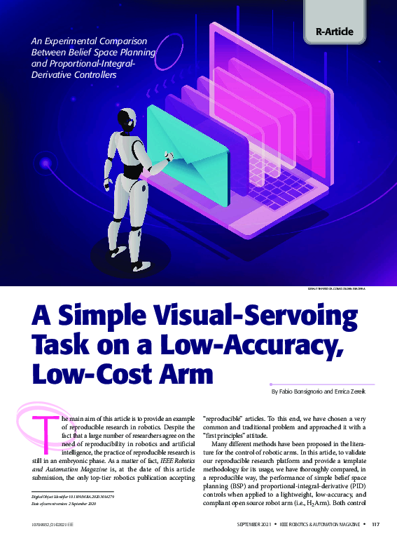 (PDF) A Simple Visual-Servoing Task on a Low-Accuracy, Low-Cost Arm: An ...