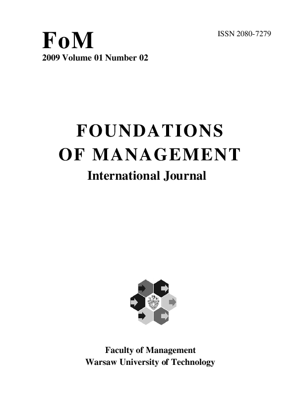 (PDF) Foundations of Management 2009 nr 2