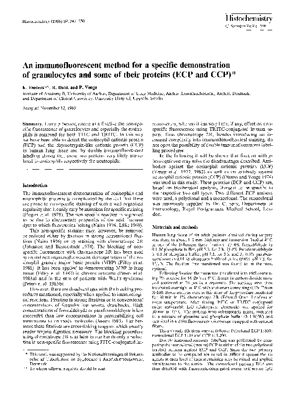 (PDF) An immunofluorescent method for a specific demonstration of ...