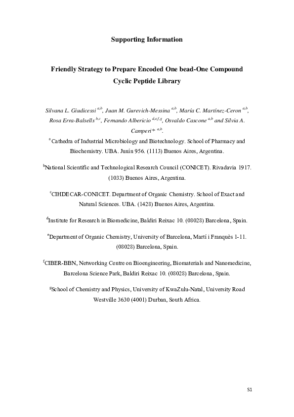 Pdf Friendly Strategy To Prepare Encoded One Bead One Compound Cyclic Peptide Library