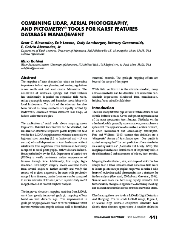 (PDF) Combining LiDAR, aerial photography, and Pictometry® tools for ...