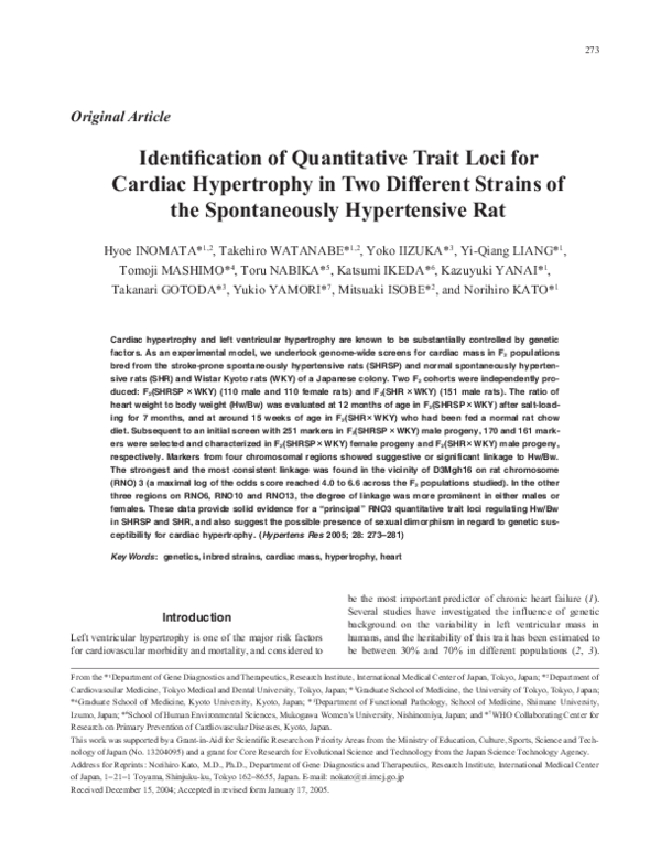 Pdf Identification Of Quantitative Trait Loci For Carcass Composition
