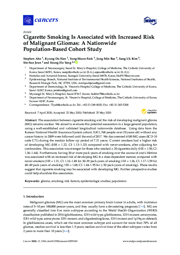 (PDF) Cigarette Smoking Is Associated With Increased Risk of Substance ...