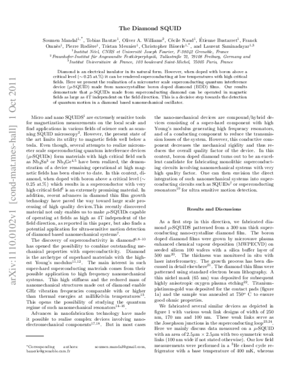 (PDF) The Diamond SQUID