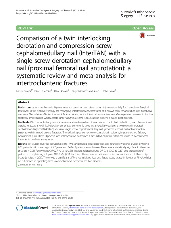(PDF) Comparison of a twin interlocking derotation and compression ...